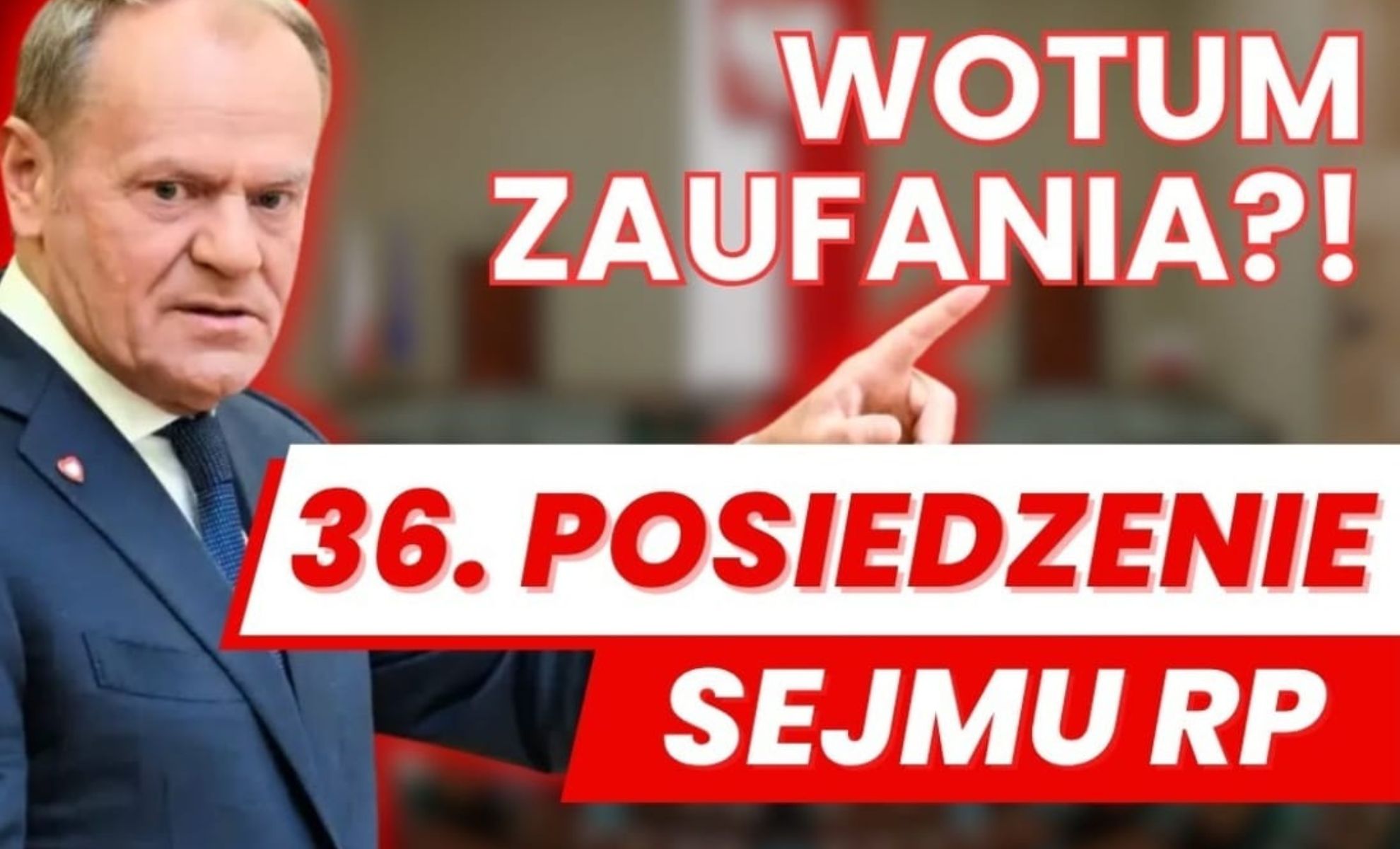 Expose Tuska, seria pytań, a później głosowanie nad wotum zaufania [TRANSMISJA]